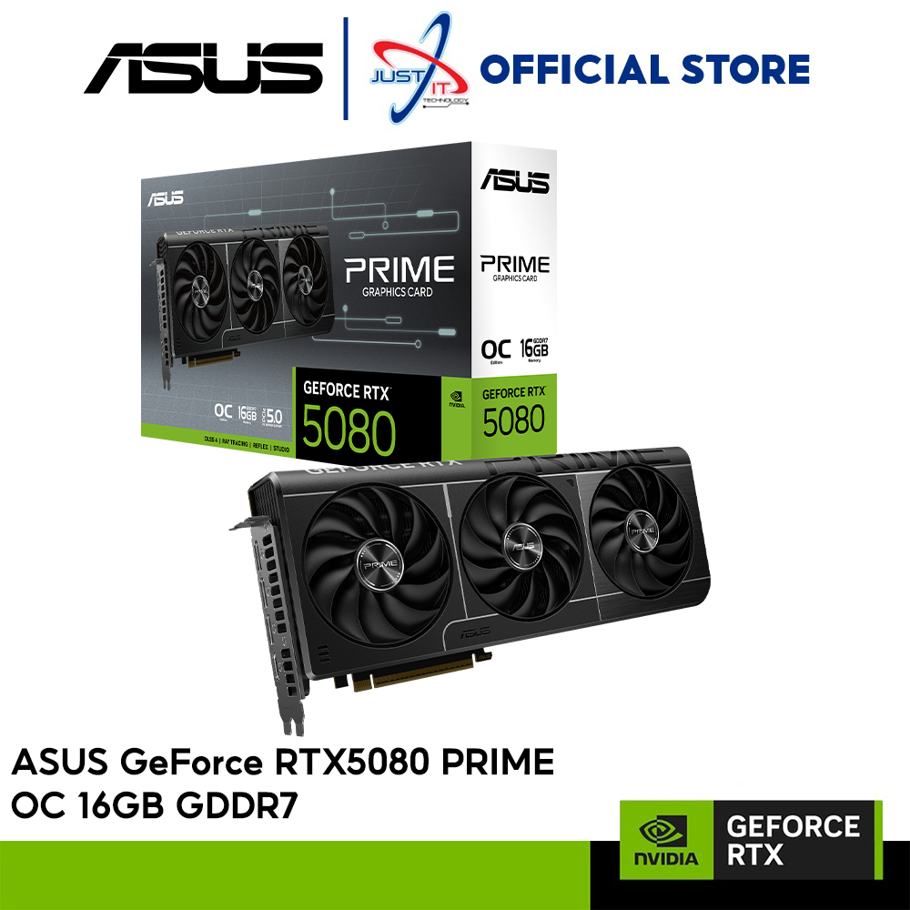 ASUS GeForce RTX 5080 PRIME OC 16GB GDDR7 GRAPHICS CARD ( PRIME-RTX5080 ...