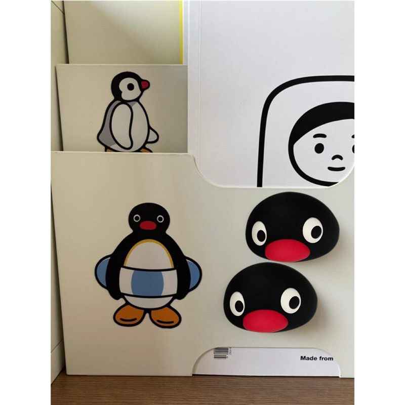 Cartoon pingu penguin family magnet refrigerator sticker creative and ...