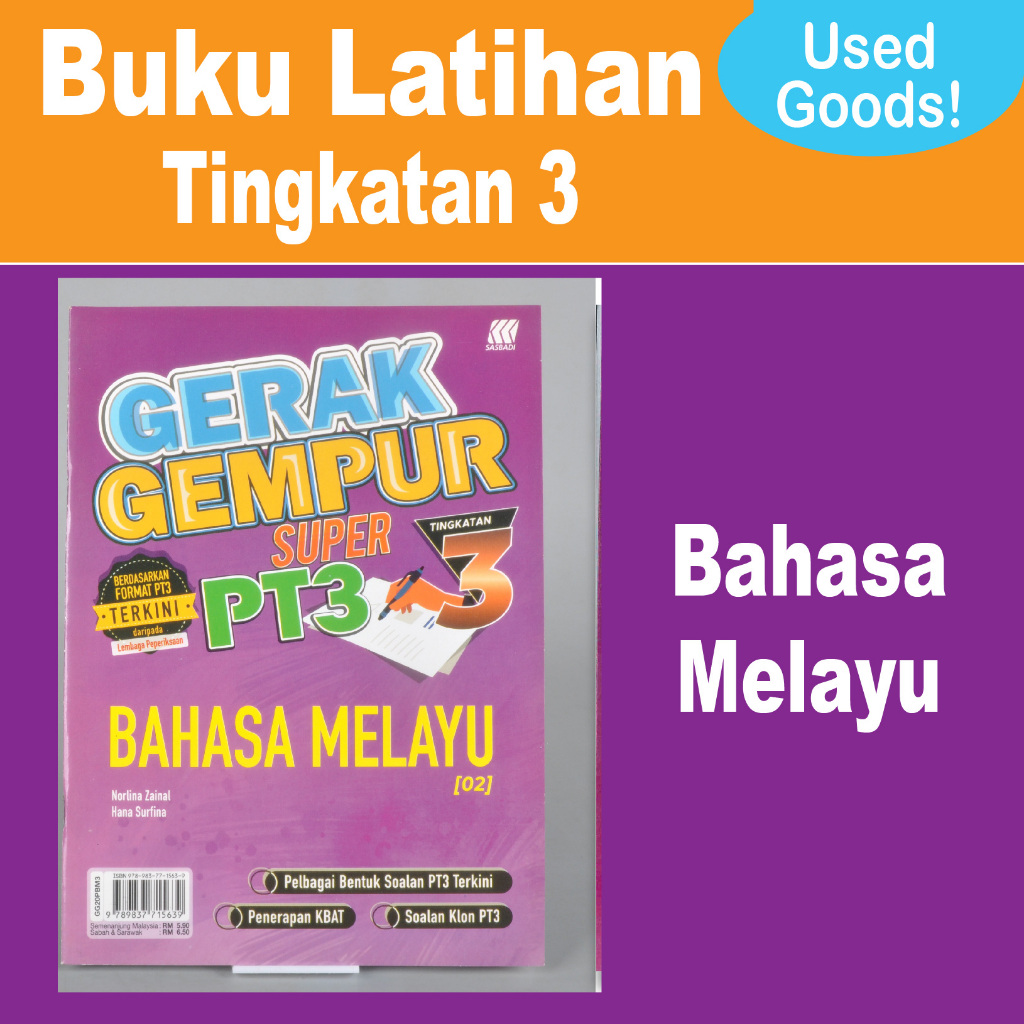 [EXE-T3 - BM] PT3 Buku Latihan, Exercise Book, Tingkatan 3, Bahasa ...