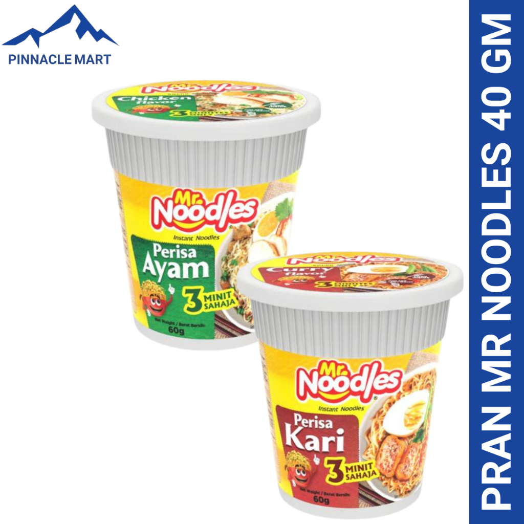 PRAN MR. NOODLES CUP CHICKEN/VEGETABLE 60GM | Shopee Malaysia