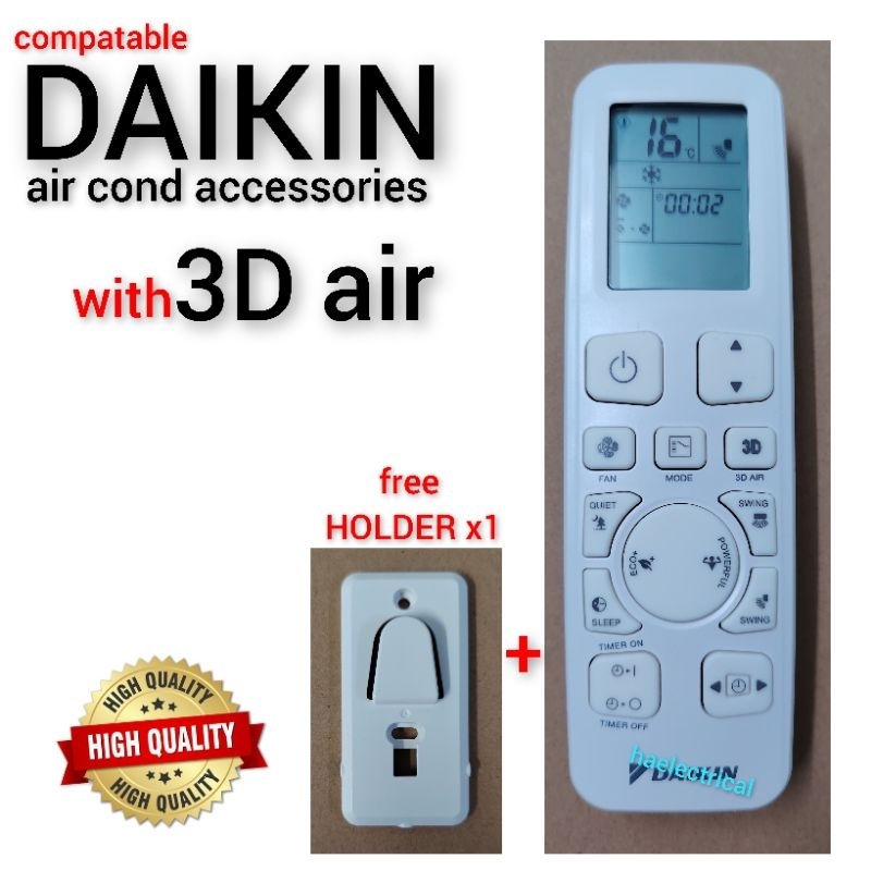 daikin air cond remote control with 3D air function | Shopee Malaysia