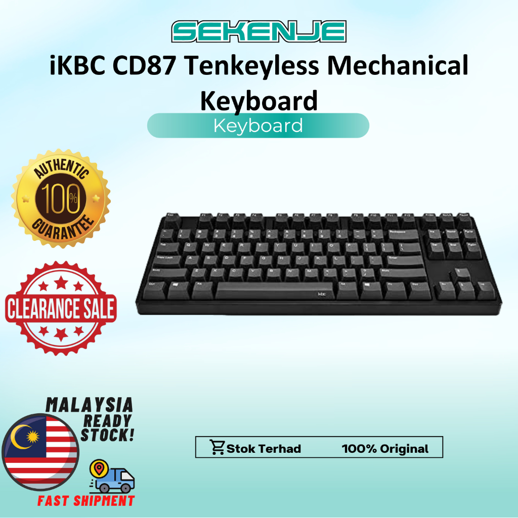 iKBC CD87 BT Bluetooth Tenkeyless Mechanical Keyboard - Black | Shopee Malaysia