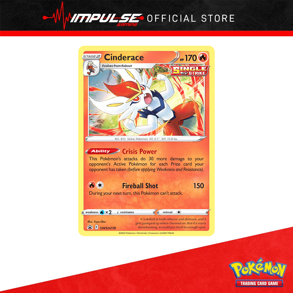 Promo Card Pokemon Tcg Eng: SWSH278 Cinderace | Shopee Malaysia