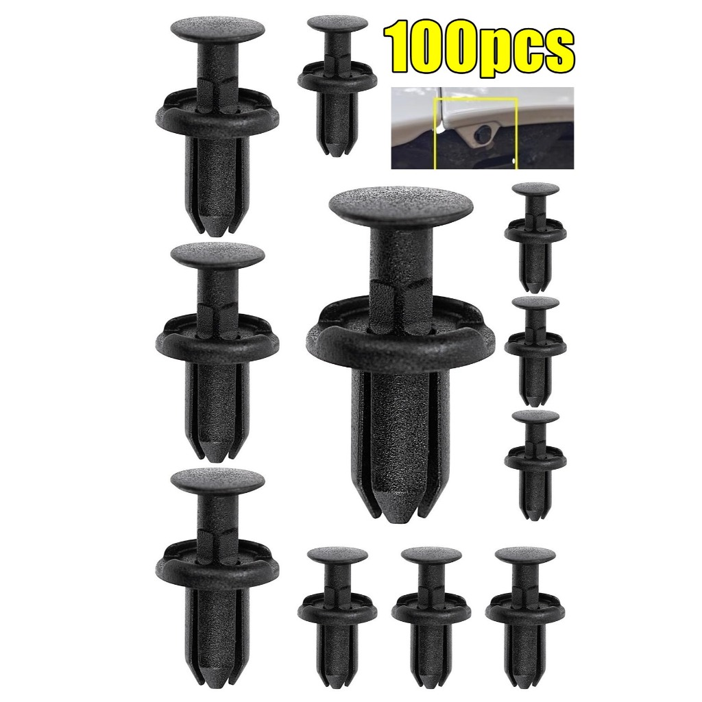 100pcs Car Clip Bumper Clip Vios Altis Camry Alpha Bumper Wheel Fender ...