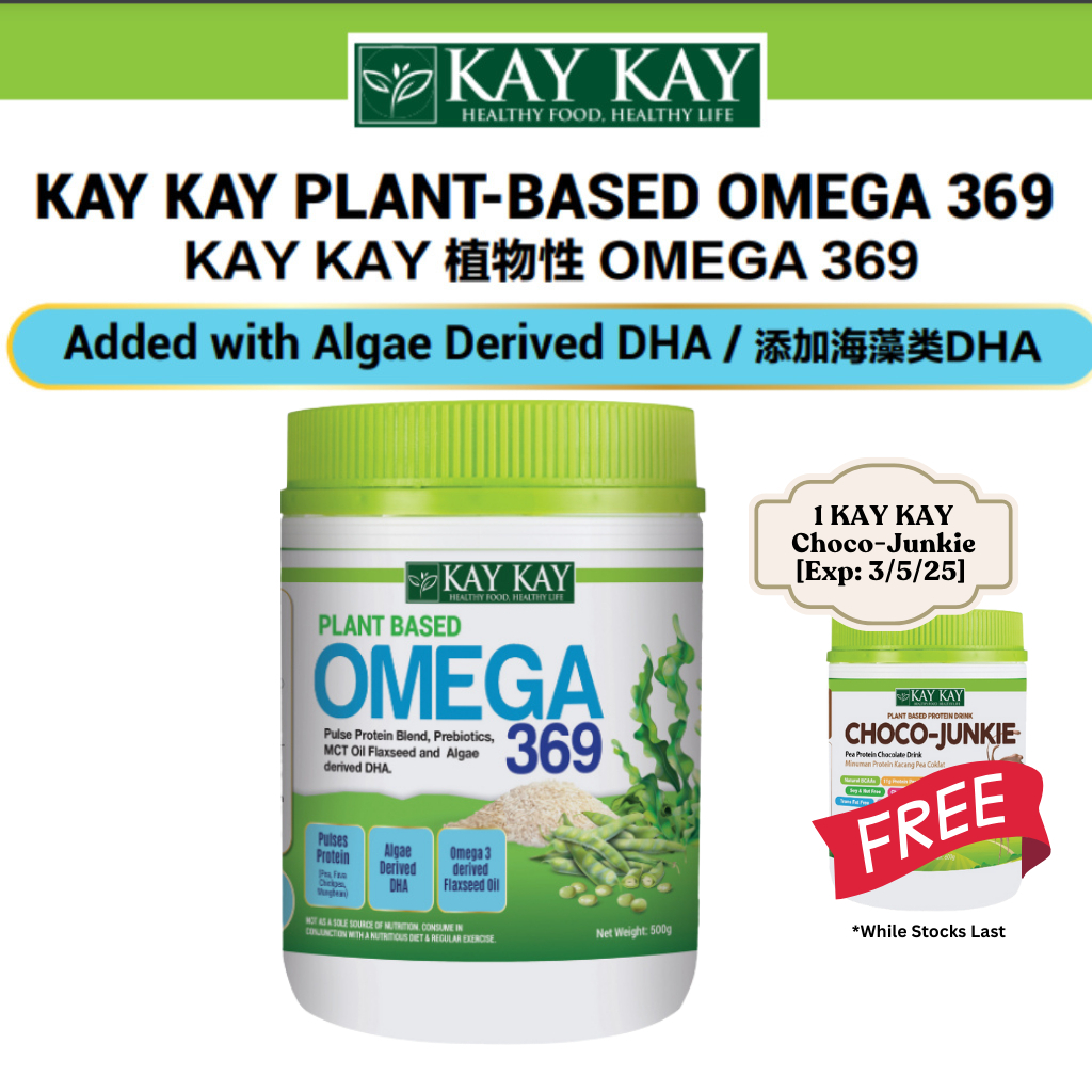 KAY KAY PLANT BASED OMEGA 3,6,9 with DHA for Brain and Heart Health ...
