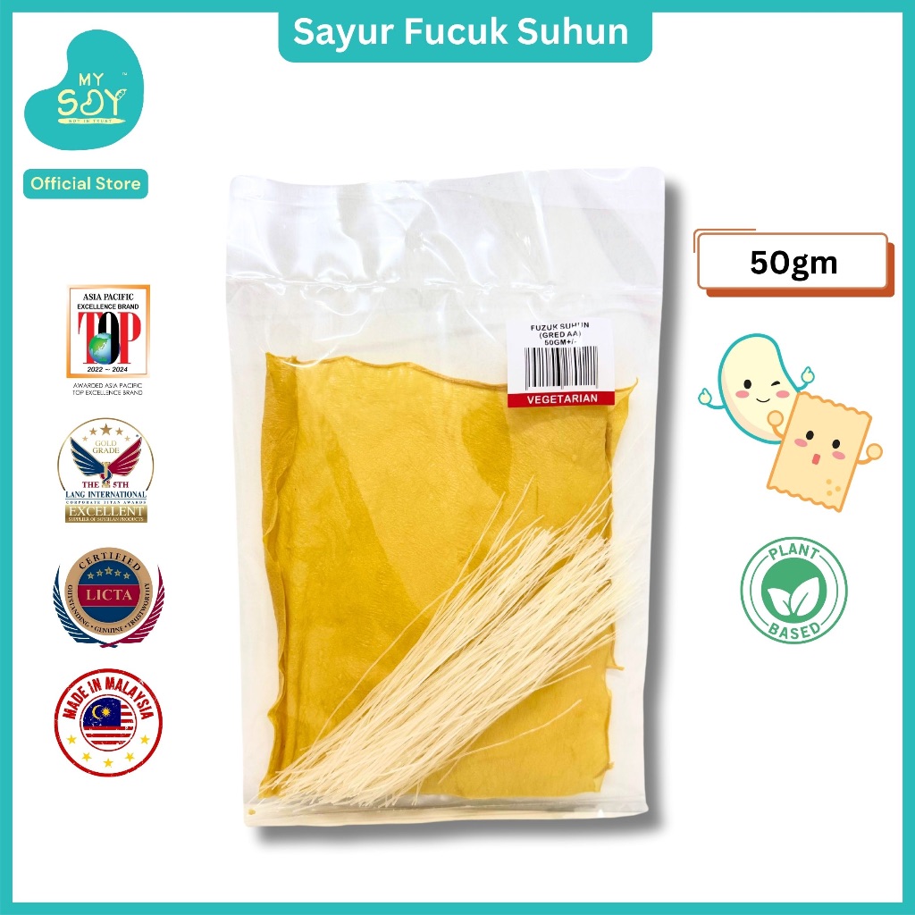 Mysoy Sayur Fucuk Suhun 50g- sup lemak, sayur pucuk suhun,tauhu kering ...