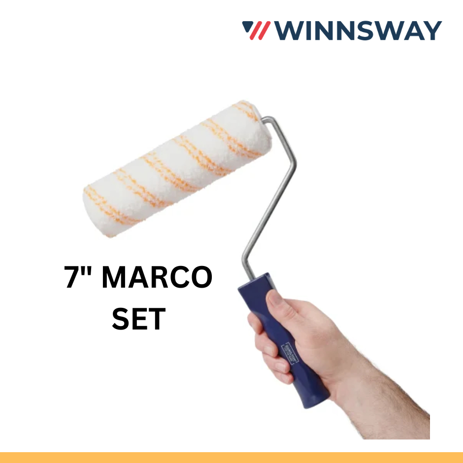7" Marco Paint Roller Refill with Handle Heavy Duty (For Interior ...