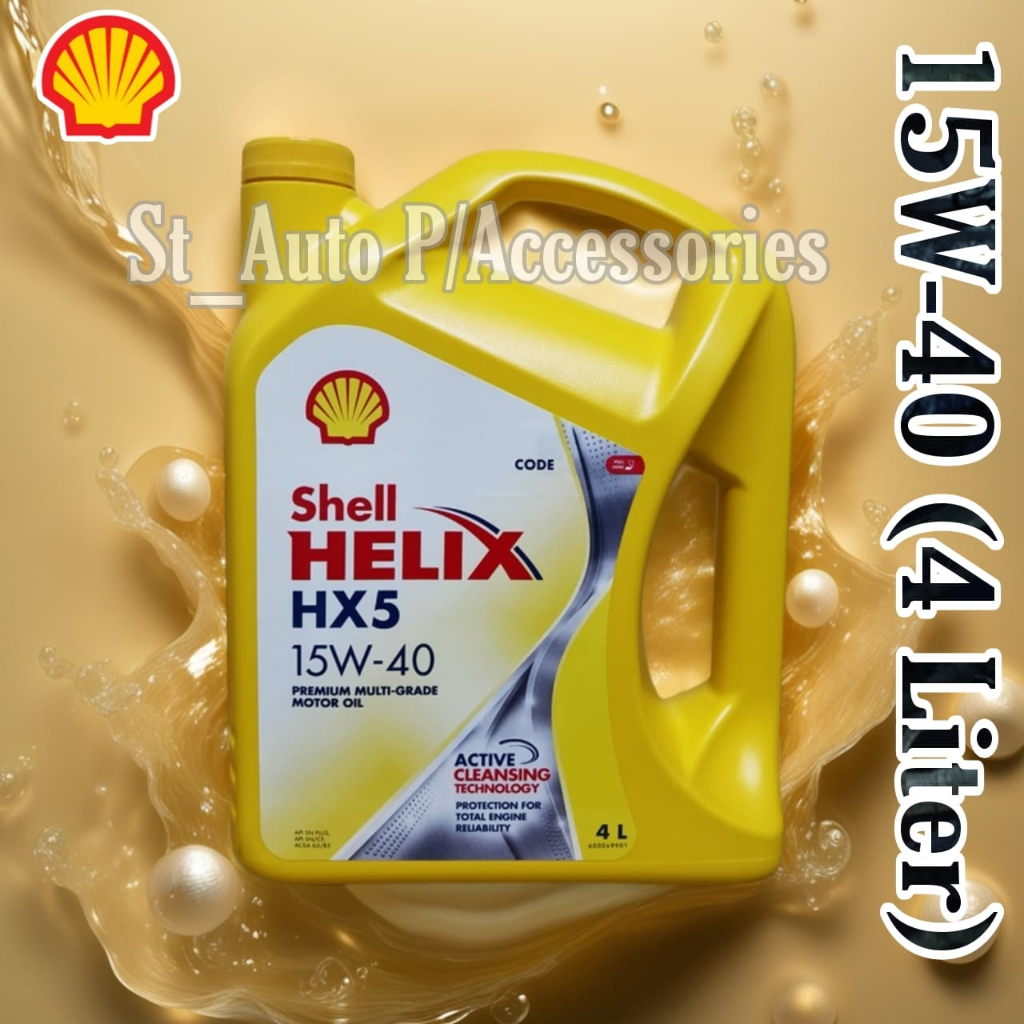 Shell Helix HX5 15W40 Engine Oil (4 Liter) HongKong For Toyota , Honda ...