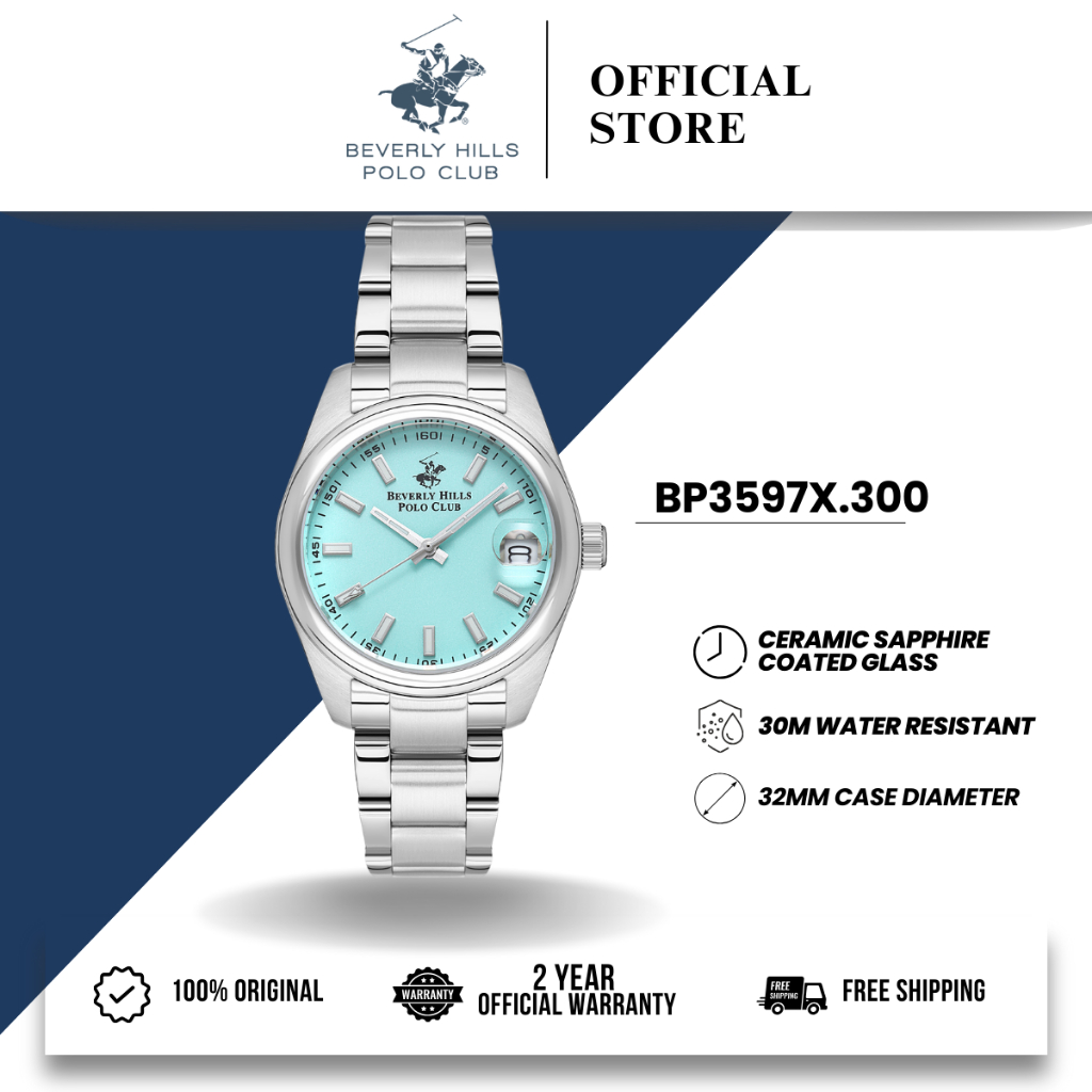 Beverly Hills Polo Club BHPC Jam Tangan Wanita Ladies Stainless Steel ...