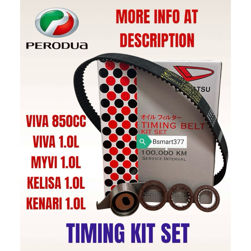 Perodua timing belt kit set kelisa kenari 1.0L/myvi 1.0L/viva 850 1.0L ...