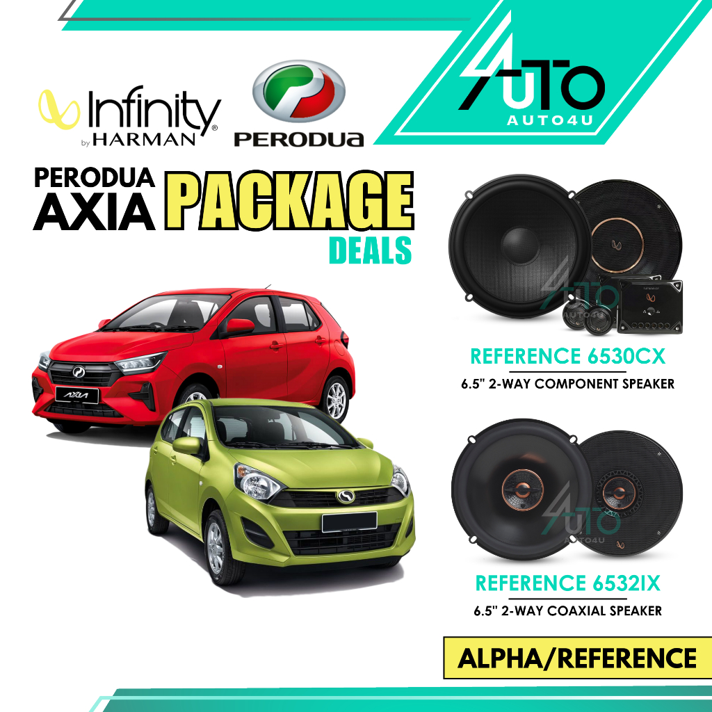 Infinity x Perodua Axia Car Speaker Plug & Play Infinity Alpha ...