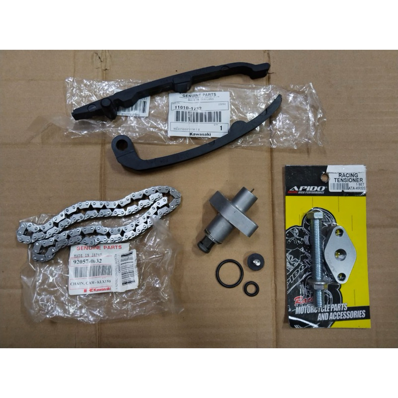 Kawasaki KLX150 TIMING chain KIT set timing gear CHIAN TENSIONER GUIDE ...