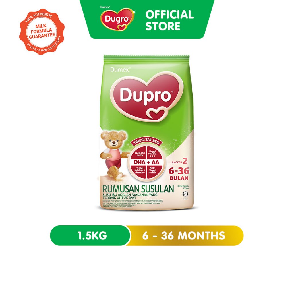 Dumex Dupro Step 2 Follow-on Milk Formula 6-36 months (1.5kg) (Susu ...