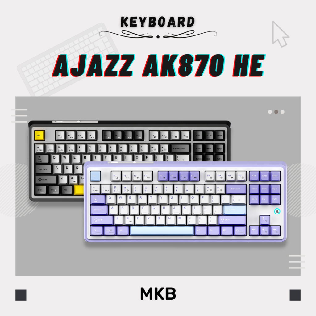 AJazz AK870 HE Full Build Adjustable Actuation Keyboard Kit | Shopee ...