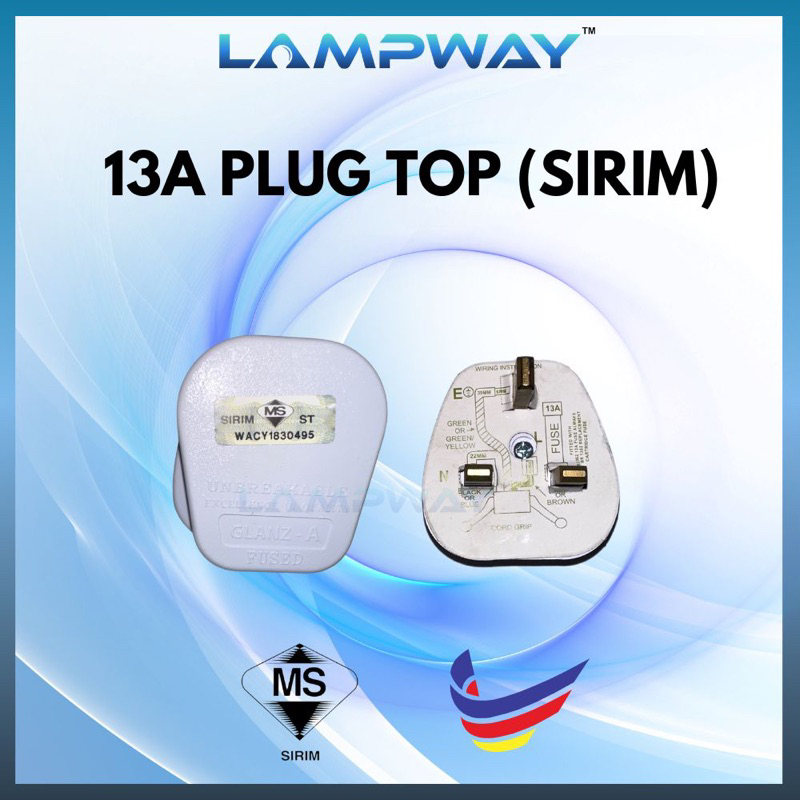 [SIRIM] 🔥🔥BEST SELLER🔥🔥 13A 3 Pin Plug Top (white color) | Shopee Malaysia