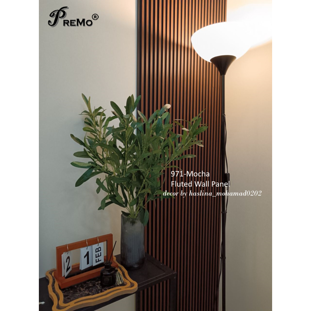 PREMO Fluted/Flat Wall Panel-Duo Tone TV WALL-290cm Long 9.5ft-Wall ...