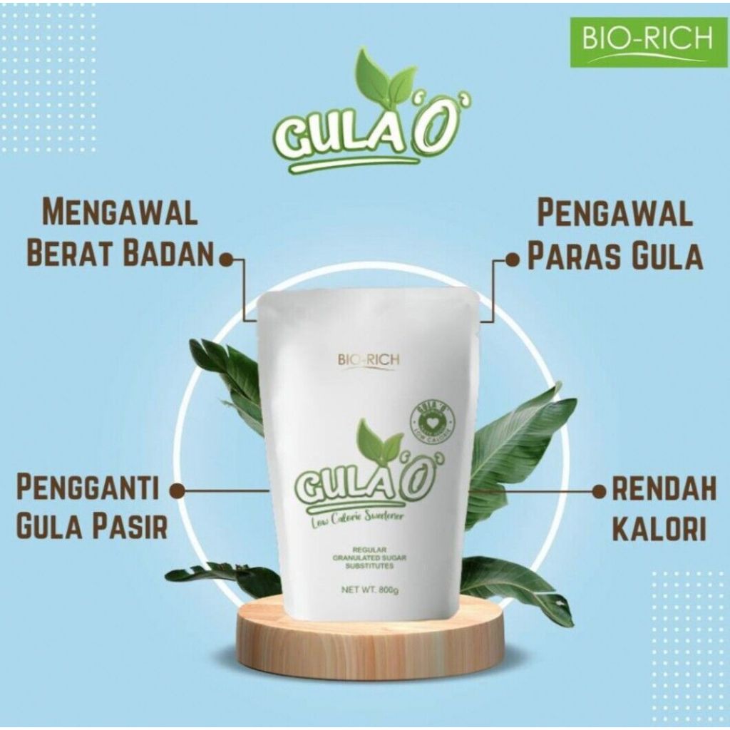 Gula O Biorich Original, gula o spray pemanis penganti gula pasir ...