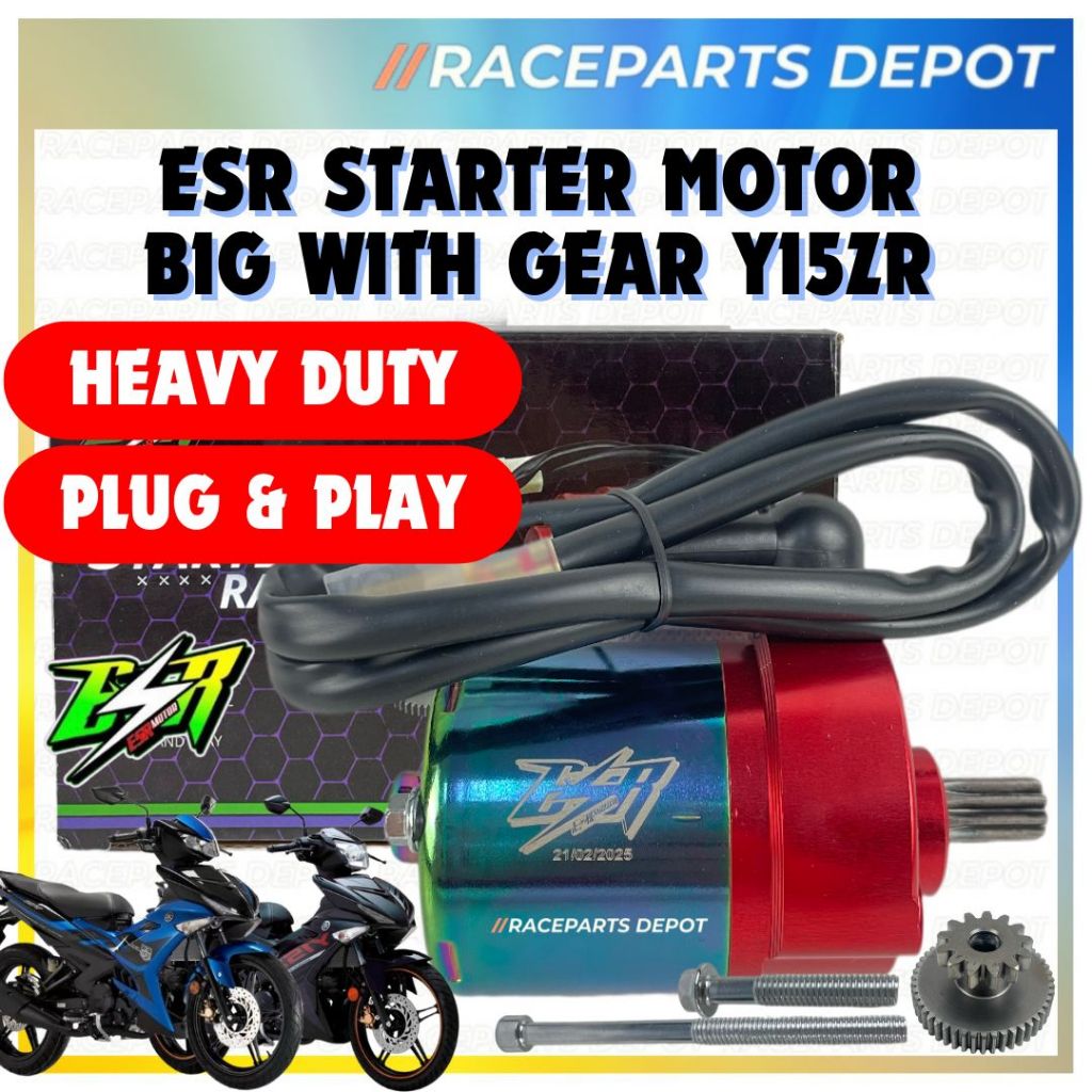 ESR Starter Motor Big Racing With Gear Y15zr | Shopee Malaysia