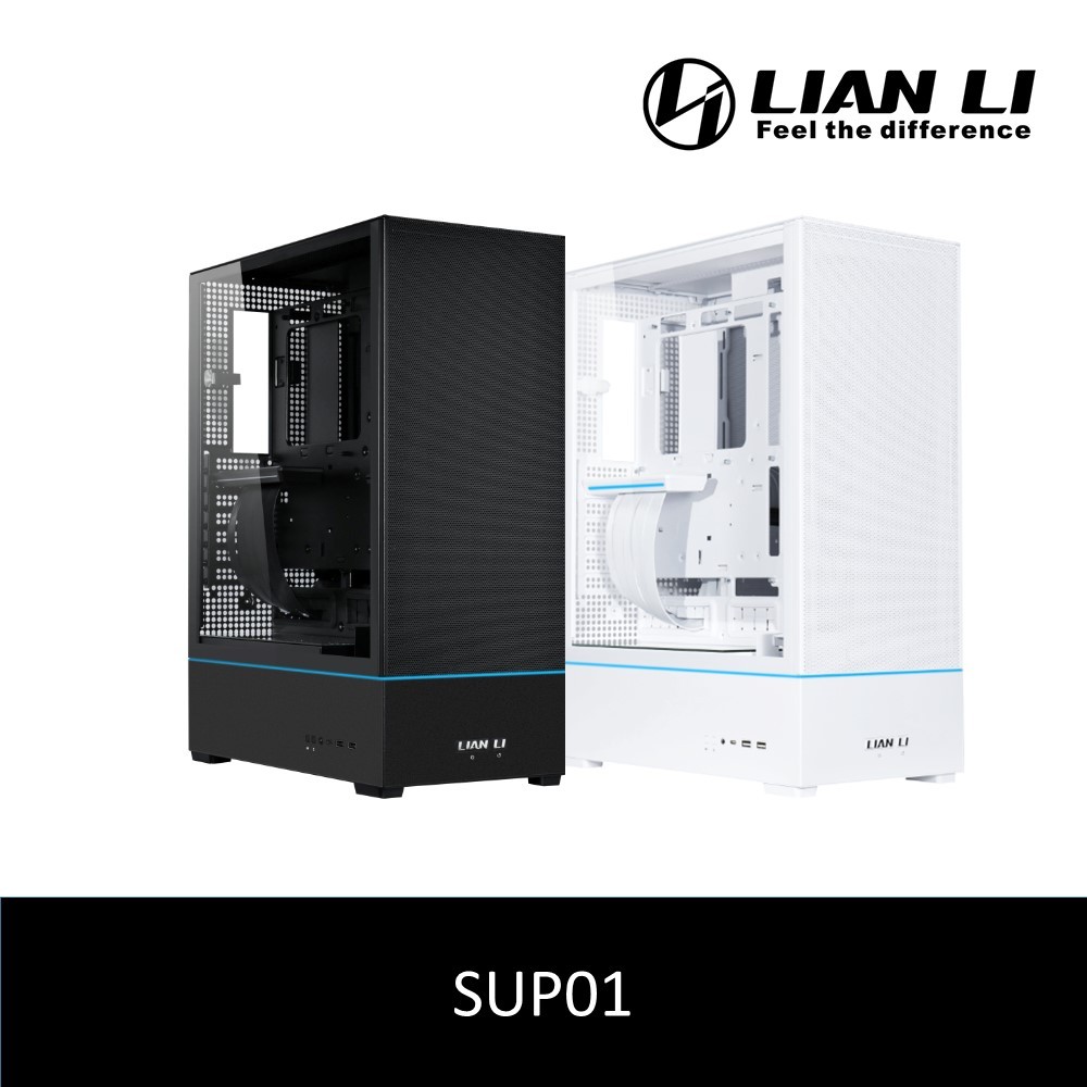 Lian Li SUP01 ATX Mid-Tower PC Case (Black/White) Casing Front GPU ...
