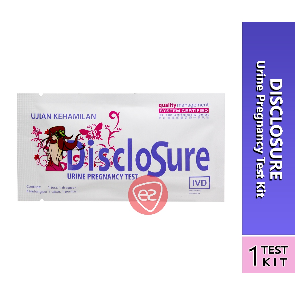 Disclosure Urine Pregnancy Test (Ujian Kehamilan) Single Use UPT Test ...