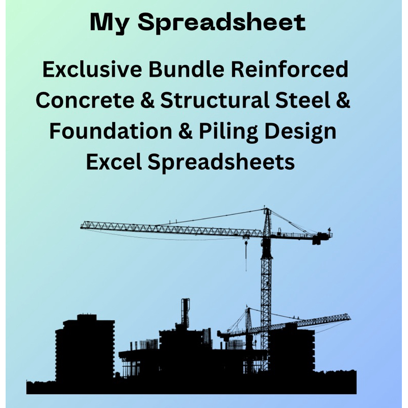 Exclusive Bundle Reinforced Concrete & Structural Steel & Foundation & Piling Design Excel ...