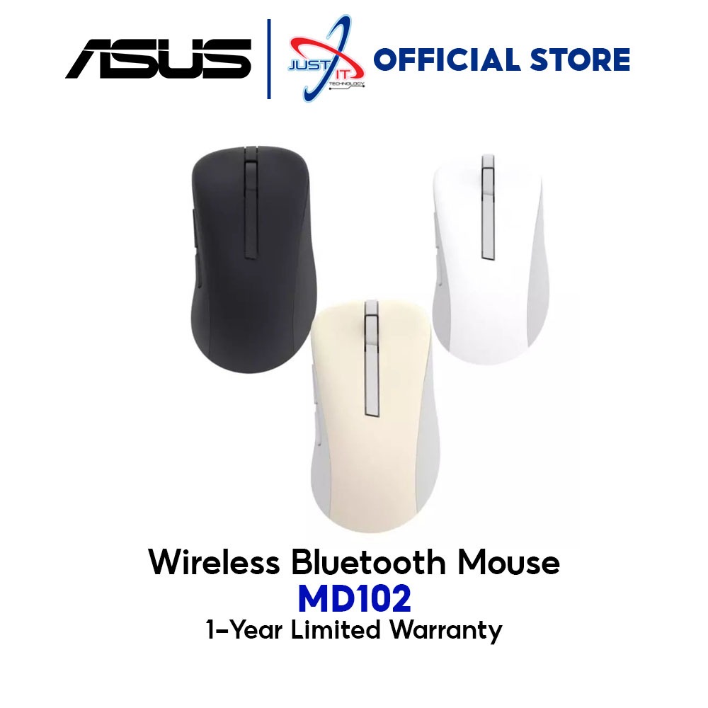 ASUS MD102 WIRELESS BLUETOOTH MOUSE - GREY / BEIGE / WHITE | Shopee Malaysia