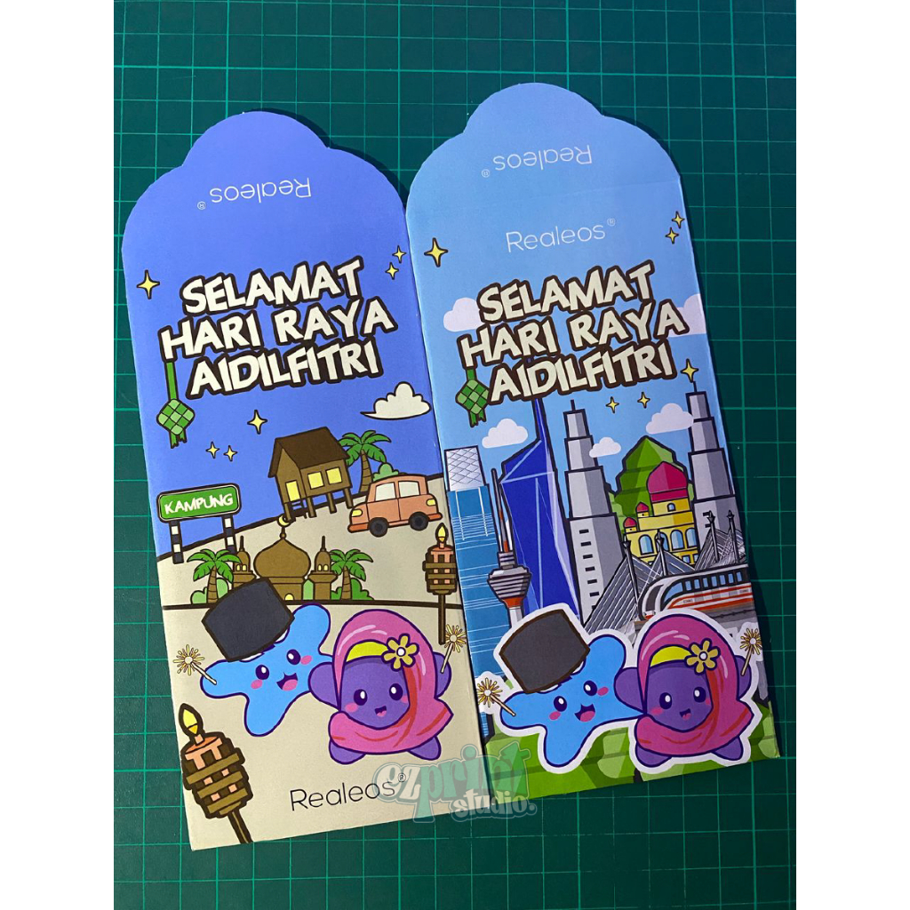 [Pek 5pcs] Sampul Duit Realeos - Comel & Murah untuk Hari Raya & Tahun ...