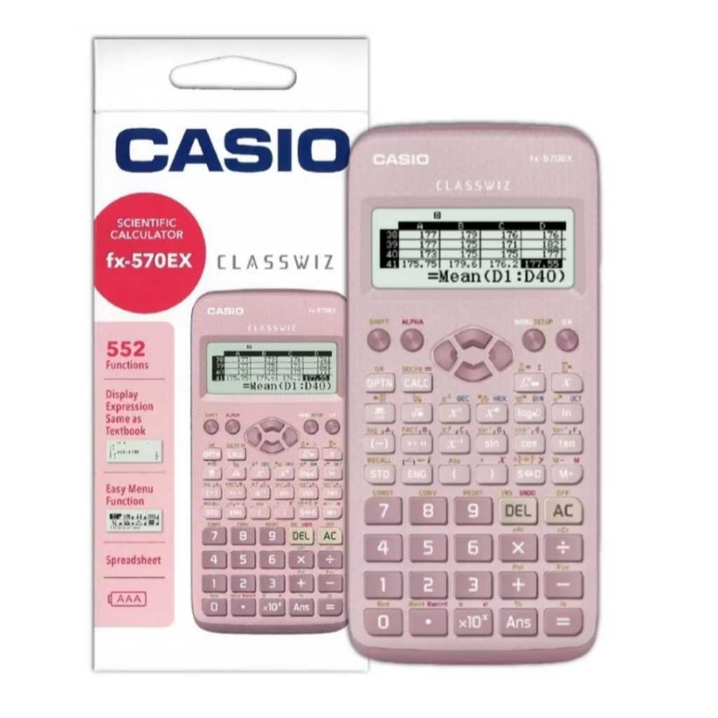LIMITED EDITION CASIO Scientific Calculator ORIGINAL FX-570EX (PINK ...