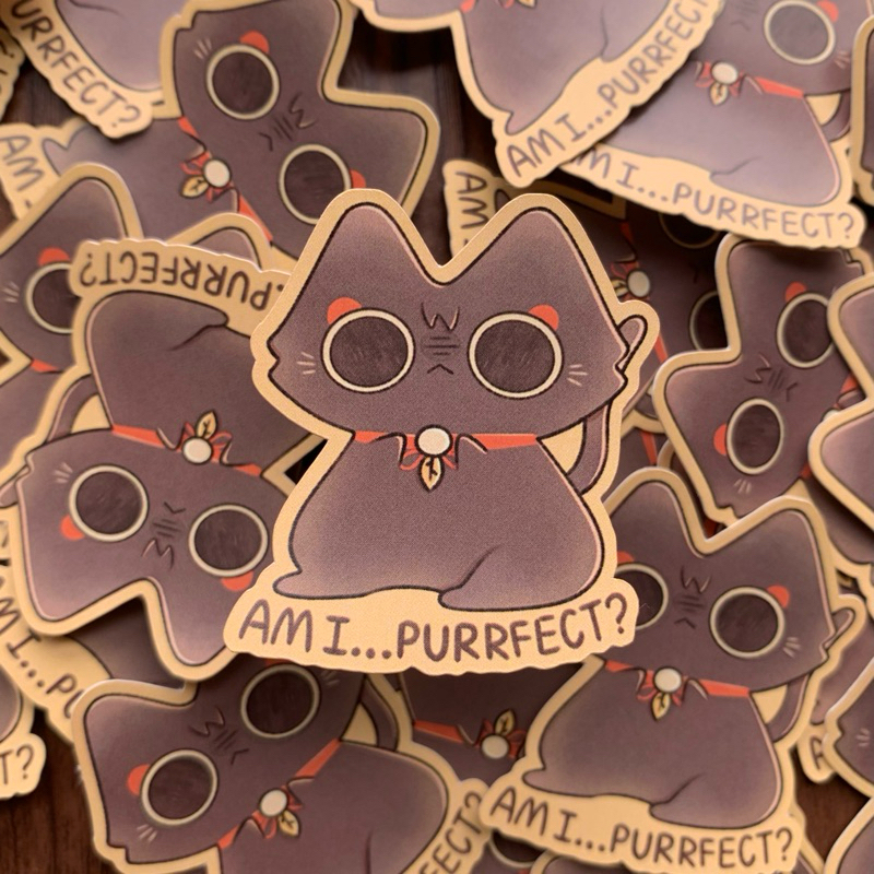 Scaramouche waterproof sticker genshin impact fan made merchandise ...