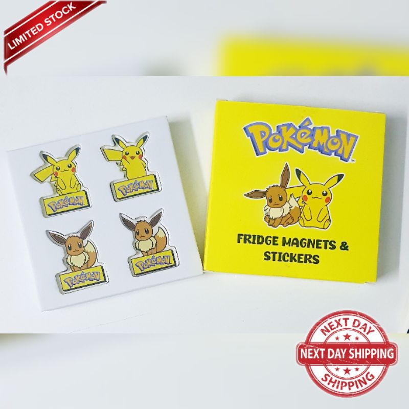 7E Eleven x Pokemon Pikachu Eevee Fridge Magnets 2025 Limited Edition ...