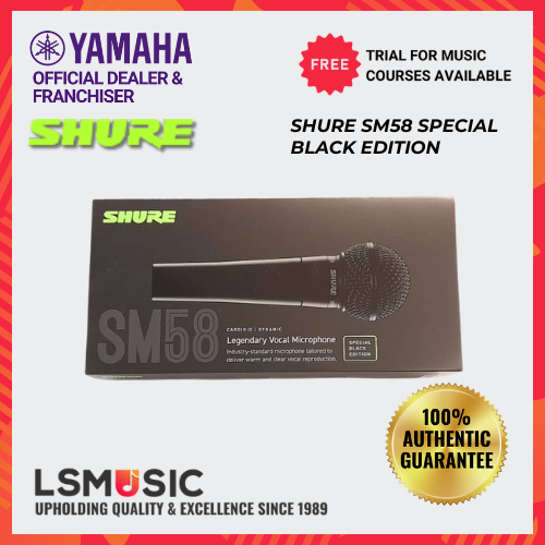 SHURE SM58 SPECIAL BLACK EDITION | Shopee Malaysia