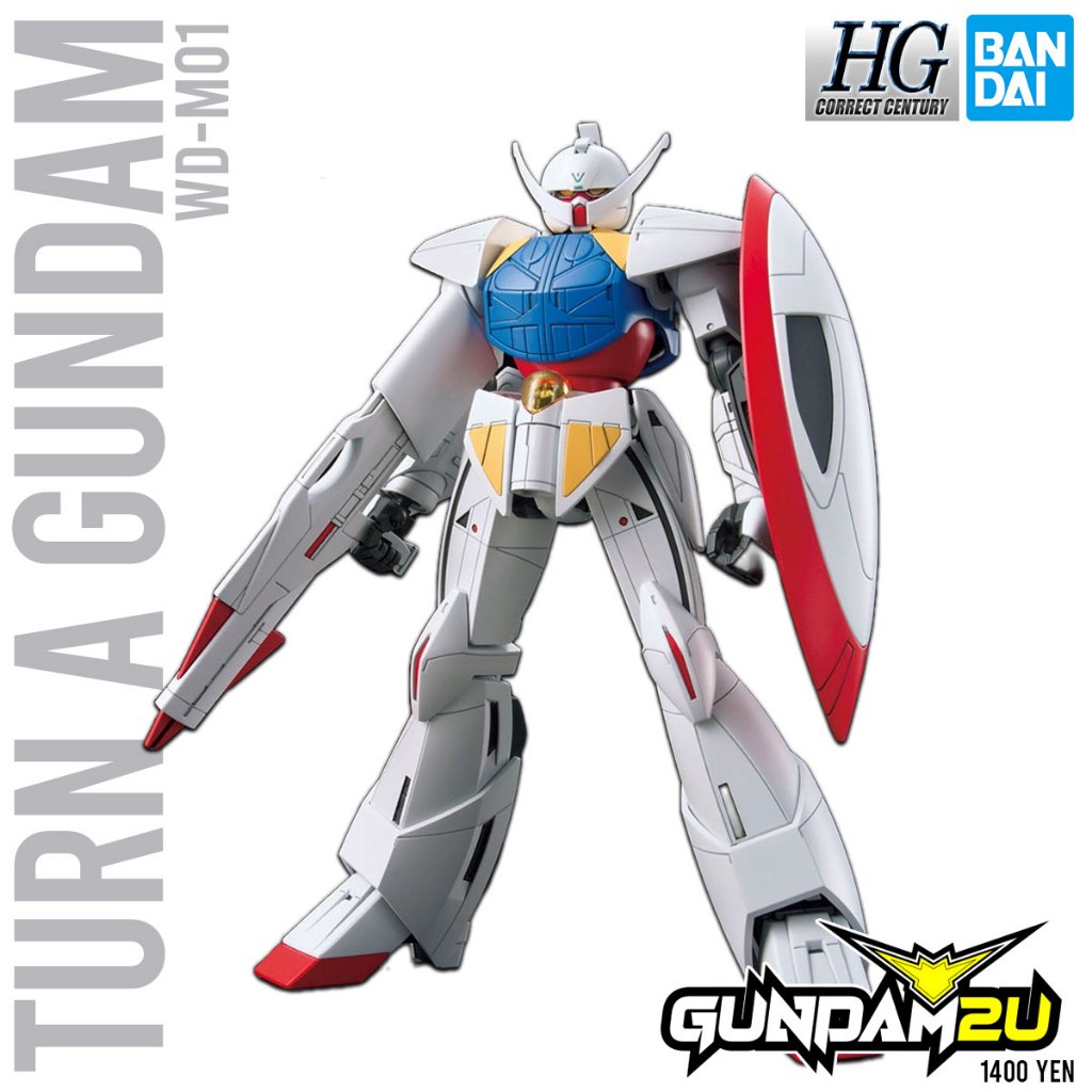 BANDAI HG 1/144 WD-M01 Turn A Gundam - High Grade HGCC 177 Turn A ...