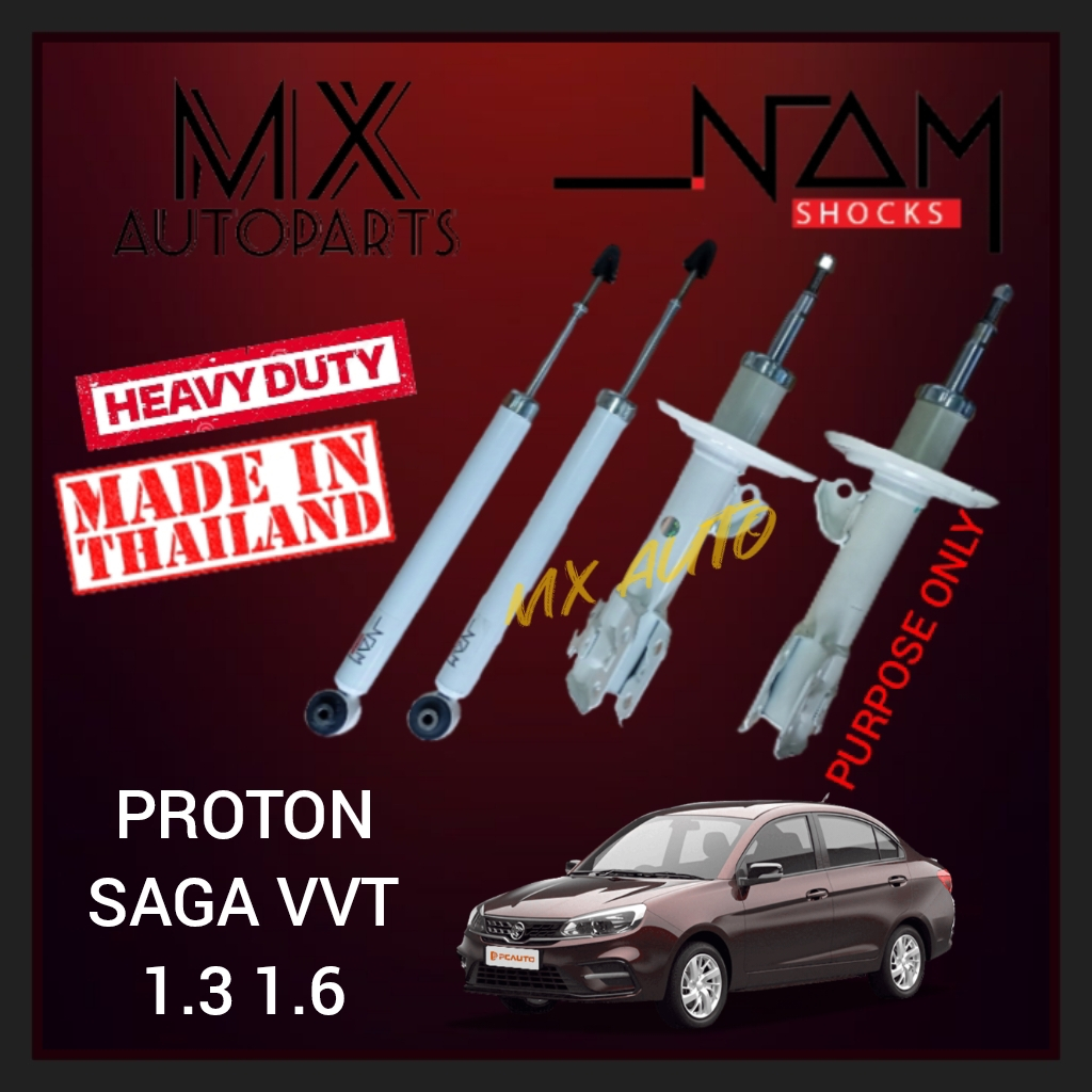 ( MADE IN THAILAND ) NAM HEAVY DUTY SHOCK ABSORBER PROTON SAGA VVT 2016 ...
