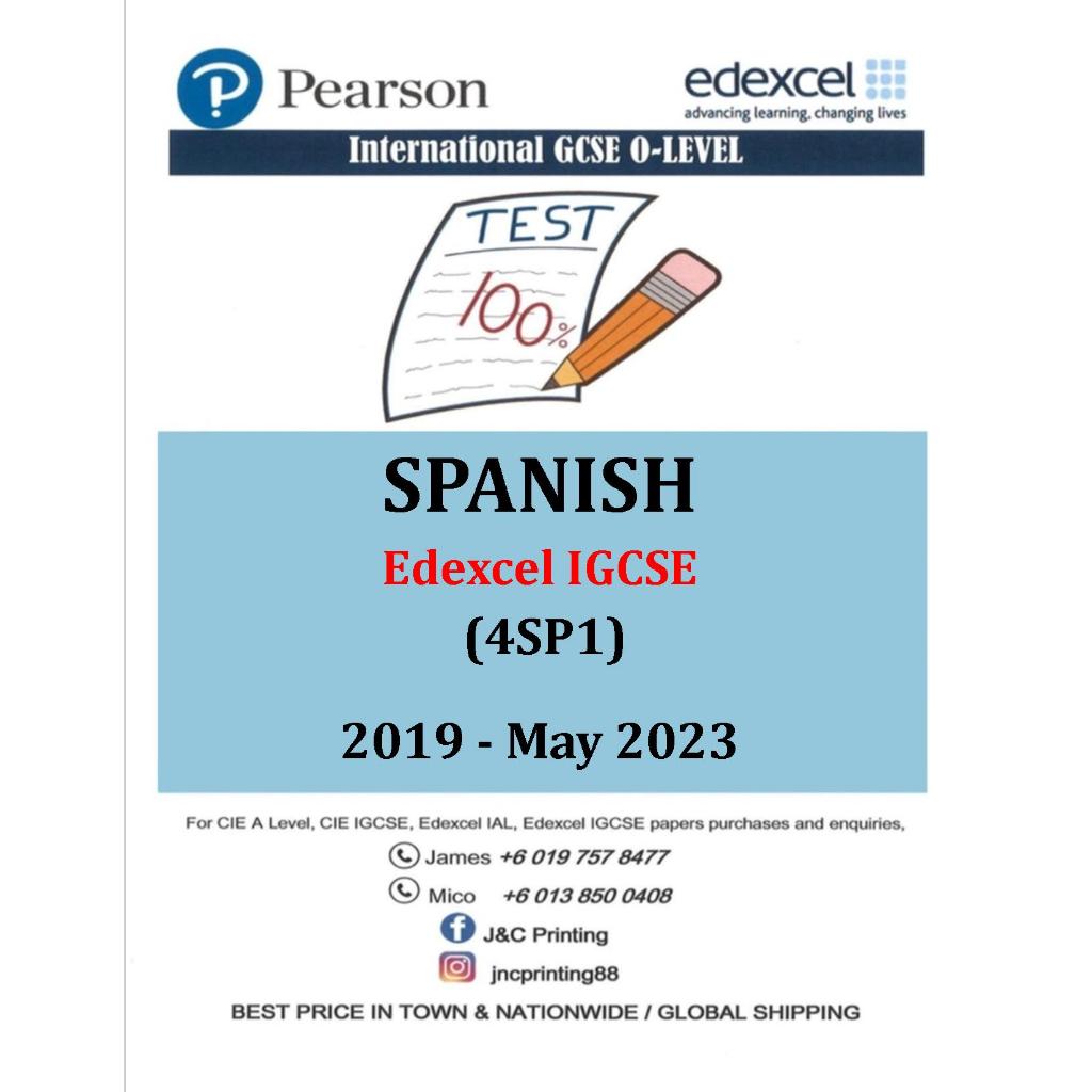 Edexcel Igcse O-Level SPANISH 4SP1 (PAPER 1&2) | Shopee Malaysia
