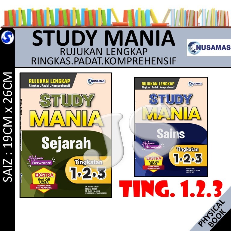 STUDY MANIA TINGKATAN 1.2.3 - SAINS | SEJARAH - RUJUKAN LENGKAP - RINGKAS . PADAT . KOMPREHENSIF ...