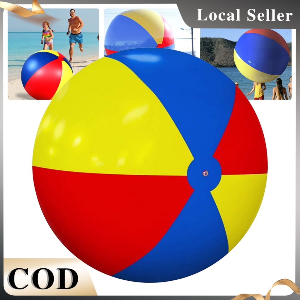 1.5M Jumbo Inflatable PVC Beach Ball Giant Rainbow Inflatable Pvc Beach ...