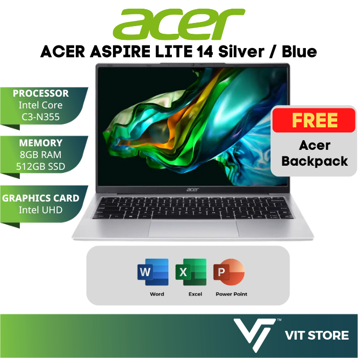 ACER ASPIRE LITE 14 AL14-32P-39R3 Perak AL14-32P-39NW Biru C3-N355 ...