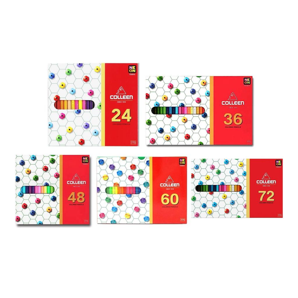 Colleen Neon Color Pencil Model 775 | 24/36/48/60/72 Colors | Shopee ...