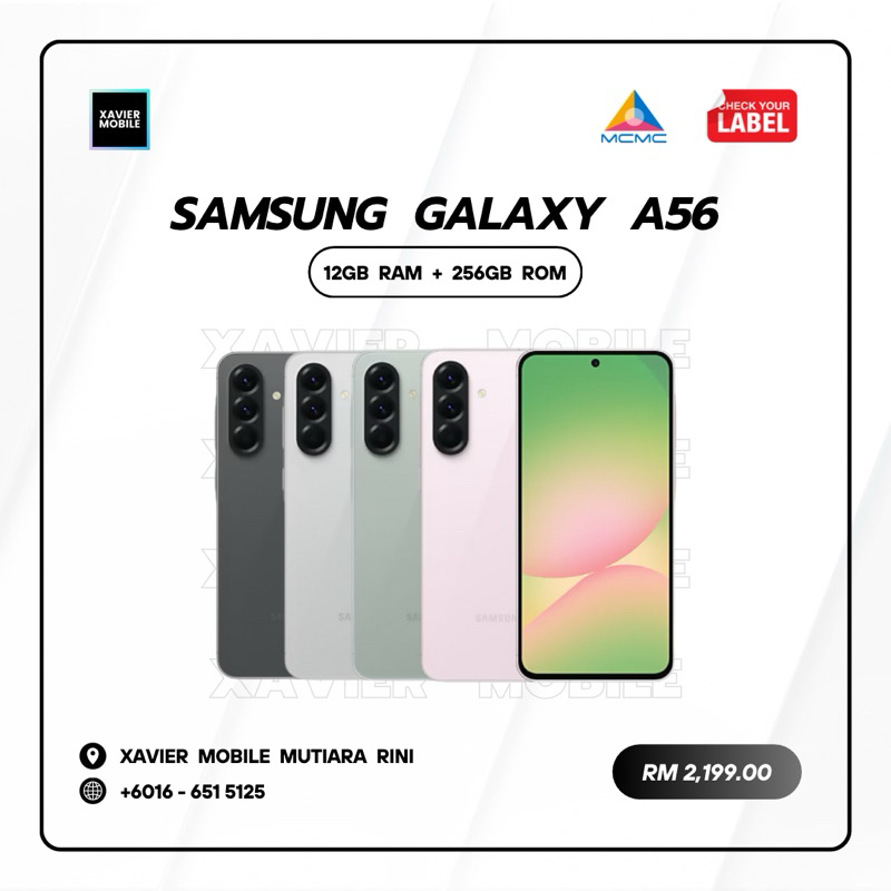 [New Model] Samsung Galaxy A56 5G | 12GB + 256GB | 5,000mAh Battery ...