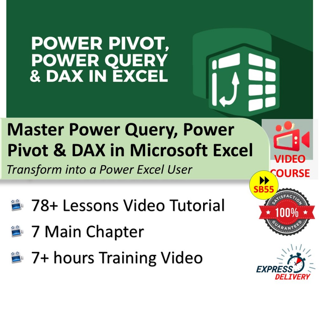 [Video Course] Master Power Query, Power Pivot & DAX in Microsoft Excel [78 Lessons Video ...