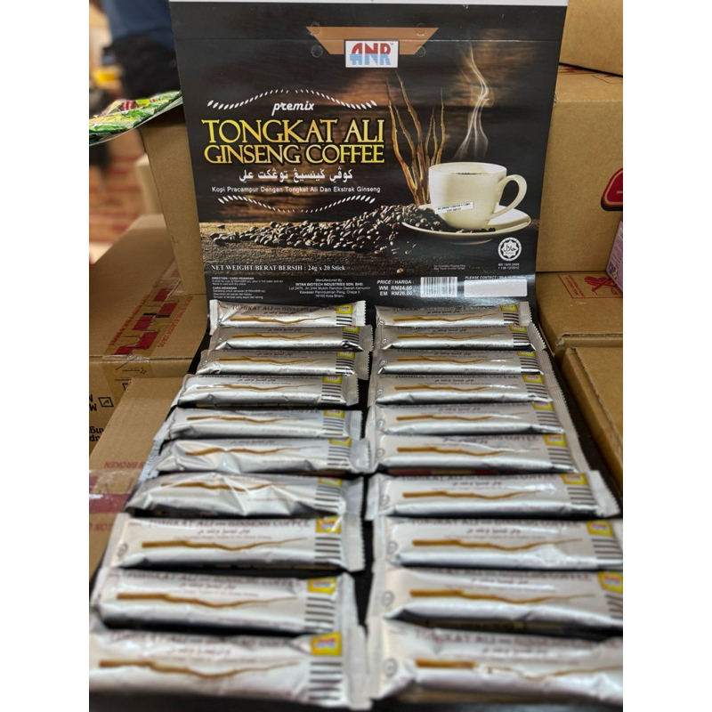 Kopi Tongkat Ali Papan (24 gram x 20 Paket) | Shopee Malaysia