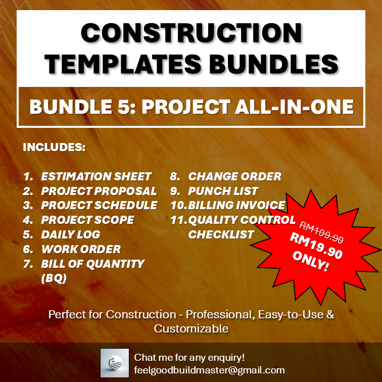 Construction Templates Bundle 5: All-in-One - Get the ultimate all-in ...