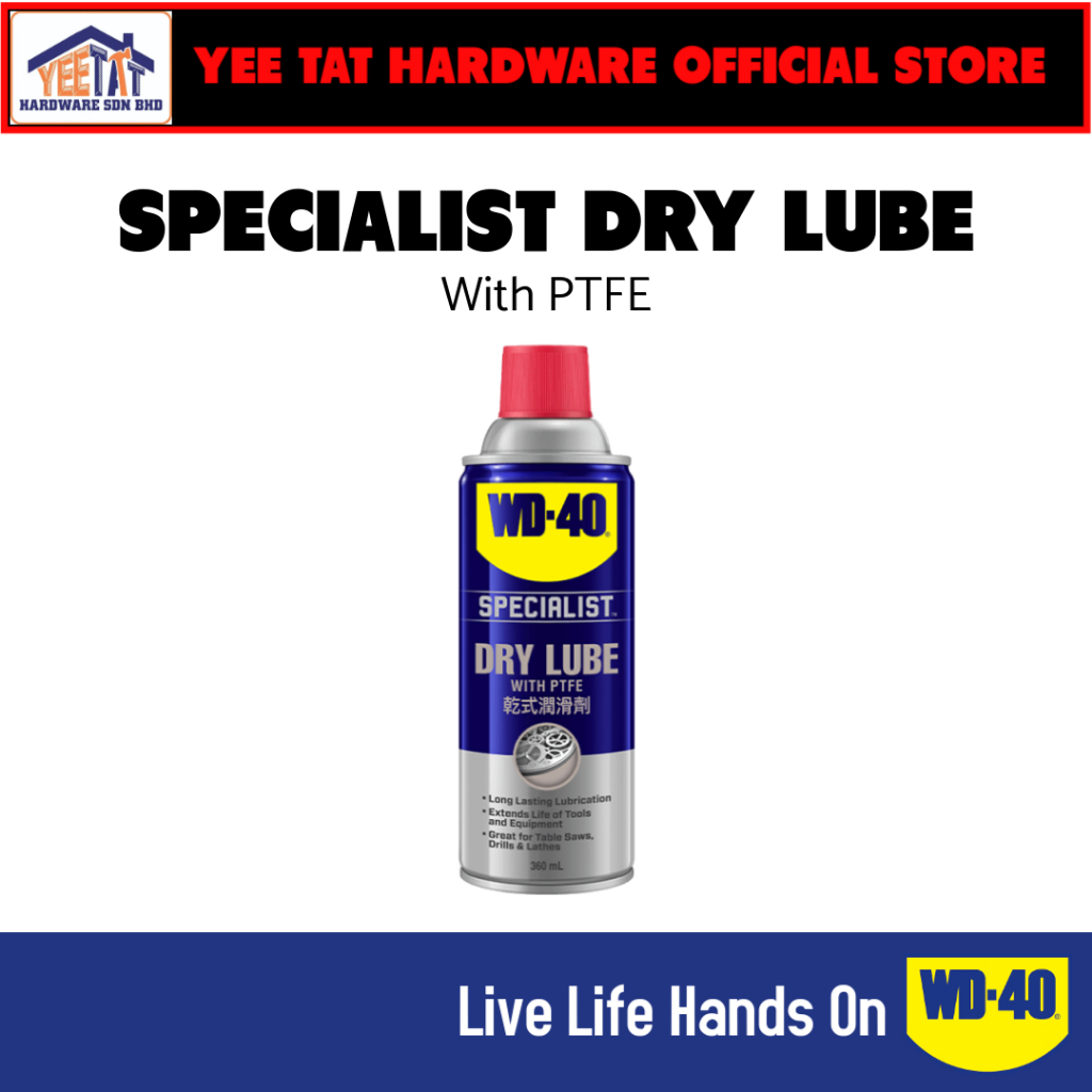 [ WD-40 ] Specialist Dry Lube With PTFE Enhanced Protection 360ml ...