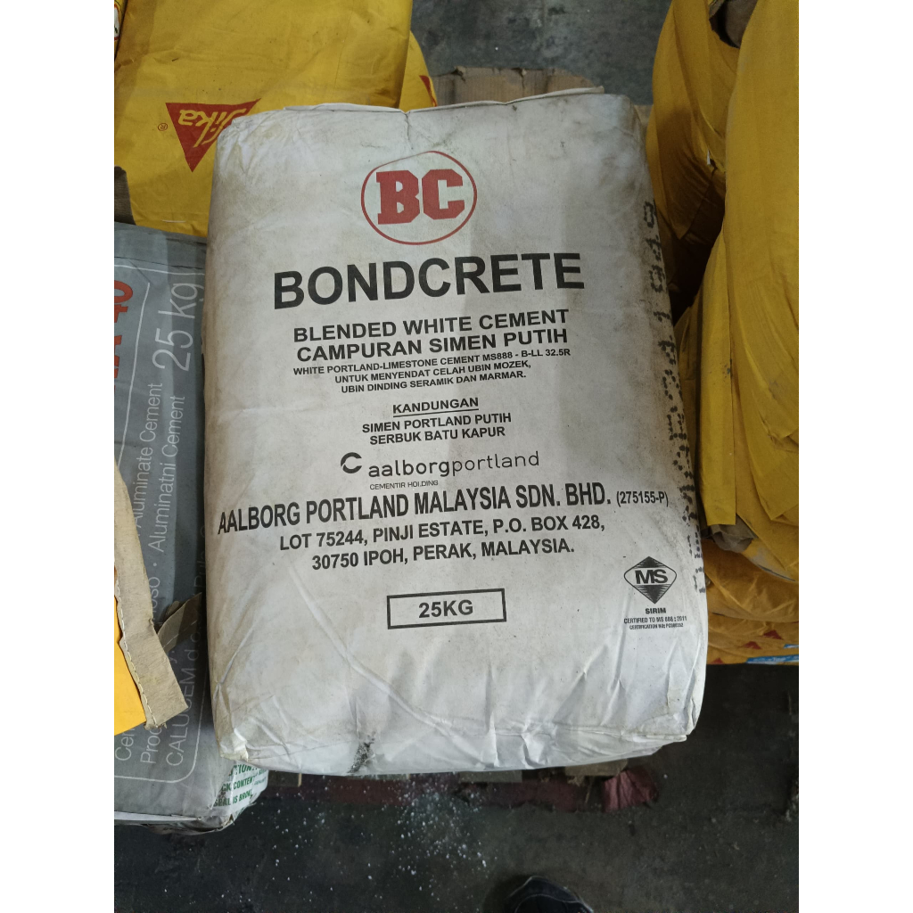 25KG WHITE PORTLAND CEMENT KNIGHT BRAND/SIMEN PUTIH/WHITE CEMENT/TILE ...
