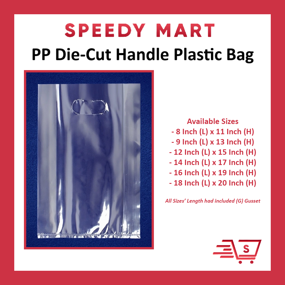 Beg Plastik / PP D-Cut Plastic Bag / PP Transparent Plastic Bag with ...