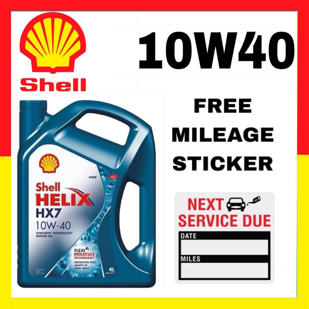 600049941 Shell Helix HX7 10W40 semi synthetic engine oil (4 liter ...