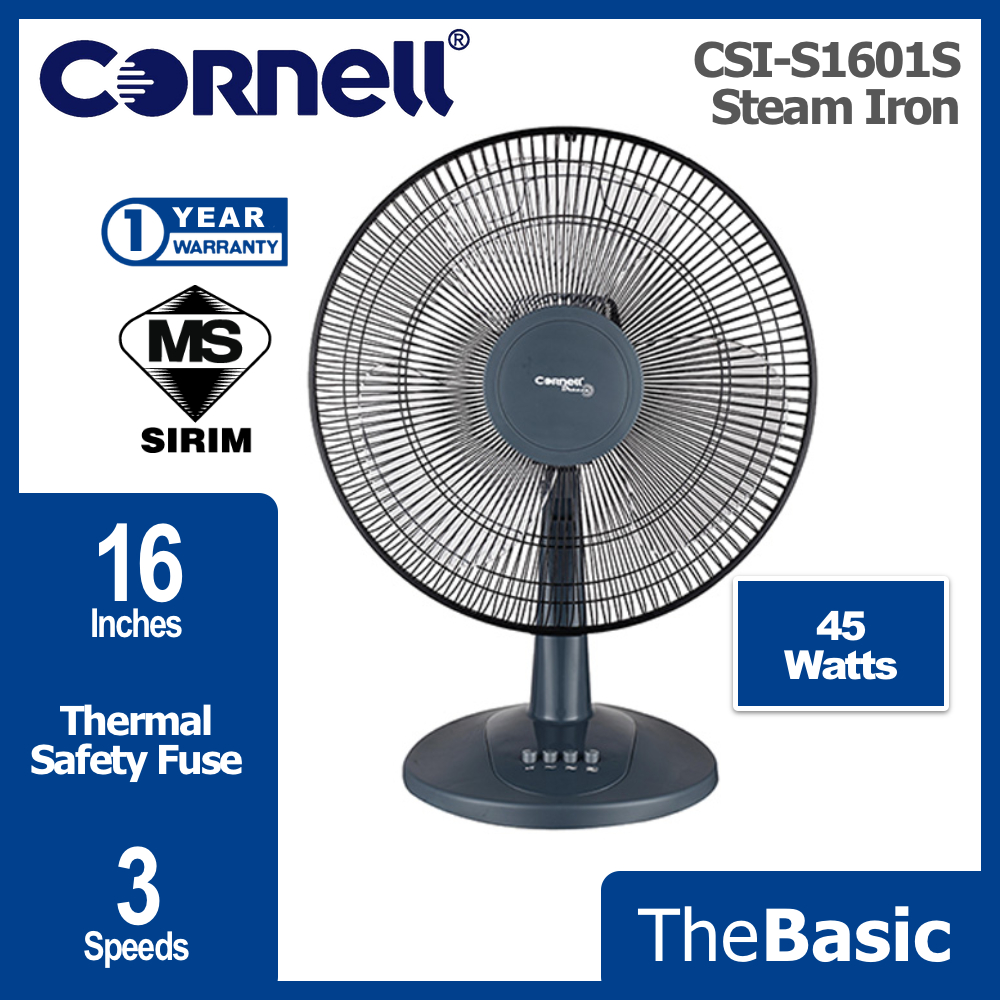 CORNELL 3 Blades 16" Table Desk Fan ( CFN-T169P / CFNT169P ) | Shopee ...