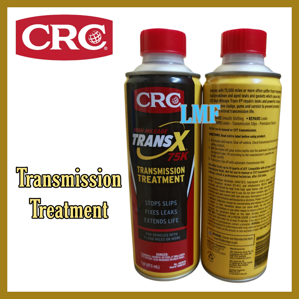 CRC TRANS-X YELLOW 75K HIGH MILEAGE TRANSMISSION TREATMENT YELLOW Code ...