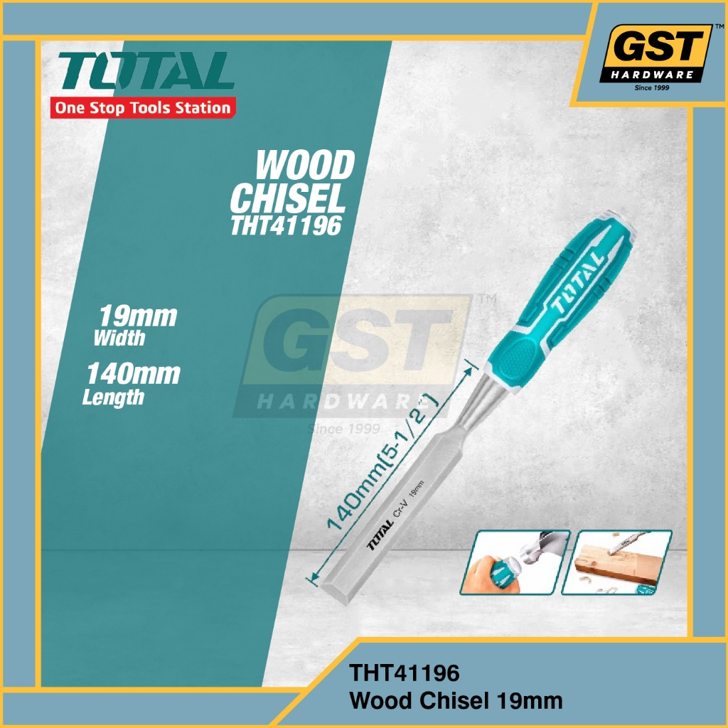 Total Wood Chisel Set Pahat Kayu Woodworking Carpenter Carving Wood ...