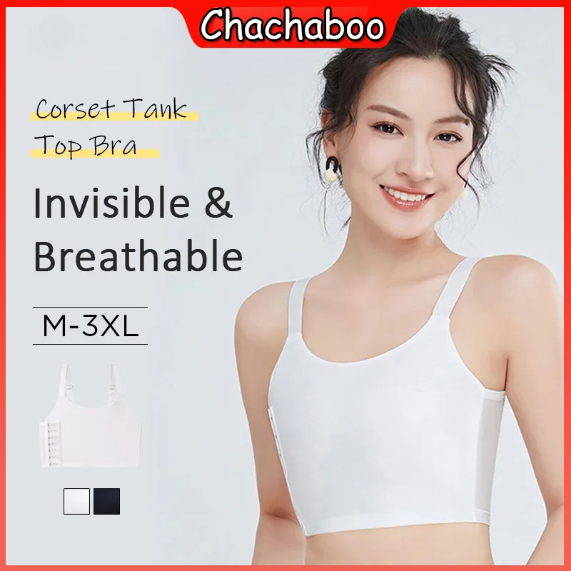 M-3XL Women's Breathable Sports Tank Top Breast Binder Chest Binder ...